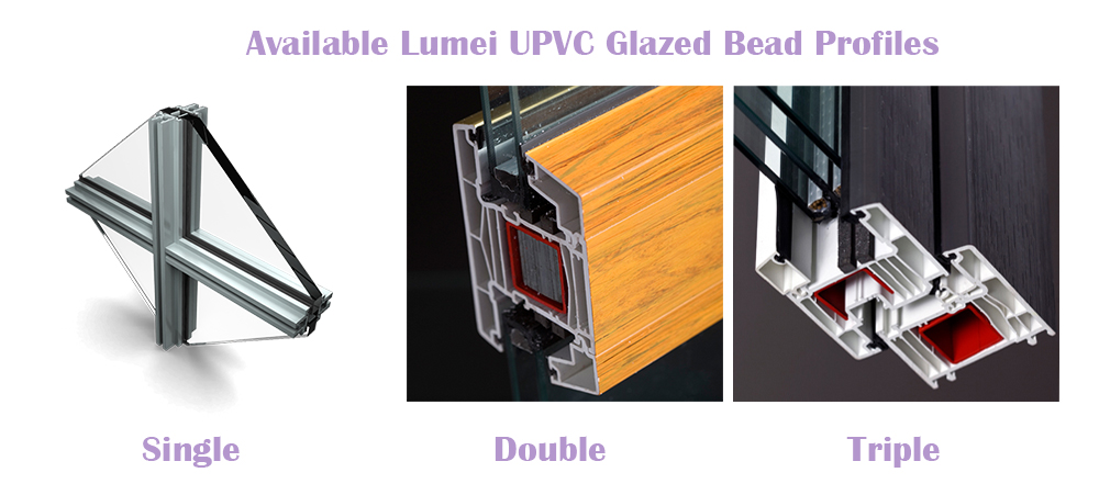 Triple Glazing UPVC Window Profiles - Jinan Lumei Construction Material Co., Ltd.